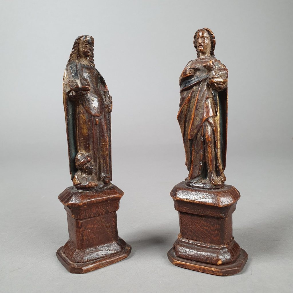 Een miniatuur van een poepende man - Quellinus Oude kunst en Antiek